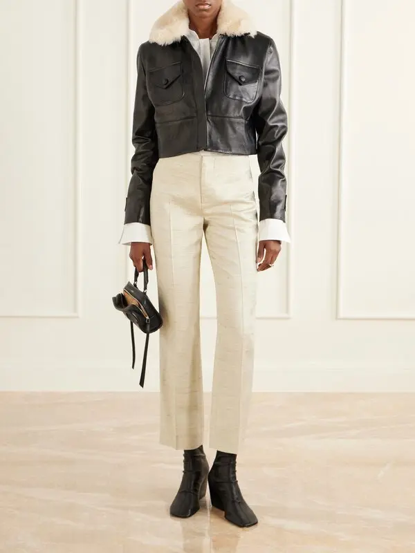 LIBEROWE Lilian Twill Straight-leg Pants