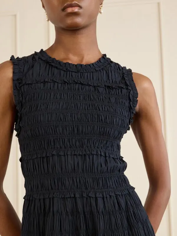DÔEN Mallory Cotton-poplin Midi Dress
