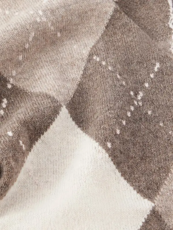 Johnstons Of Elgin Clan Checked Cashmere Scarf