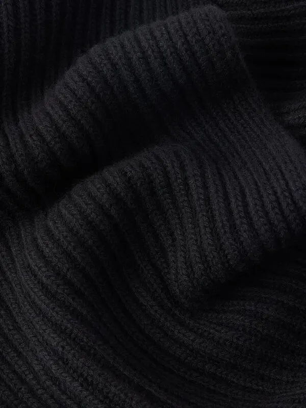 Johnstons Of Elgin Lovat Ribbed Cashmere Scarf