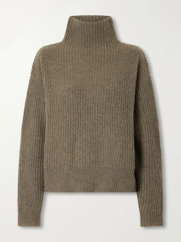 Le Kasha Verbier Ribbed Cashmere Turtleneck Sweater