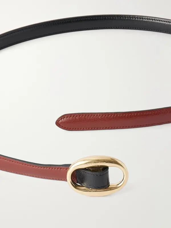 Saint Laurent Skinny Leather Belt