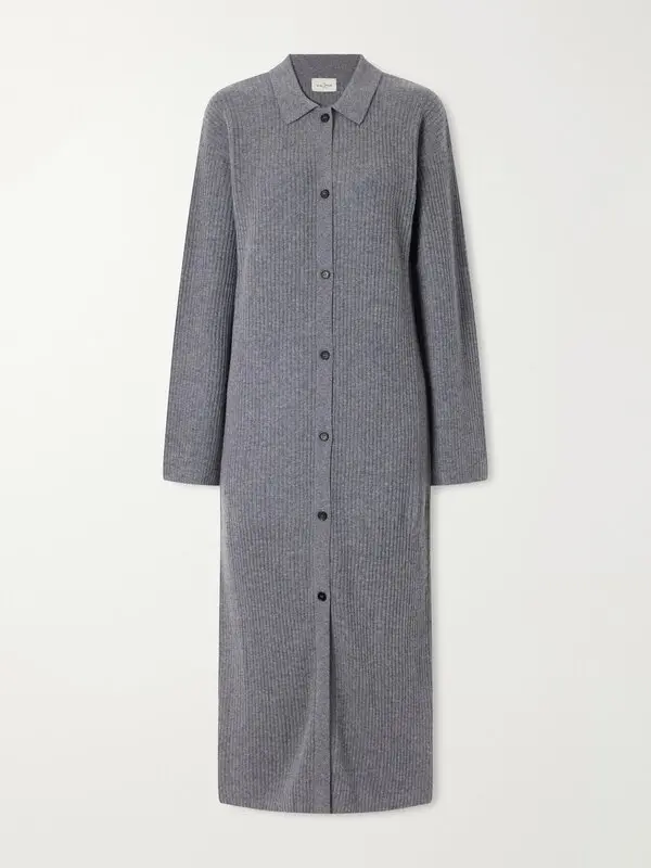 Le Kasha Jamua Ribbed Cashmere Maxi Dress