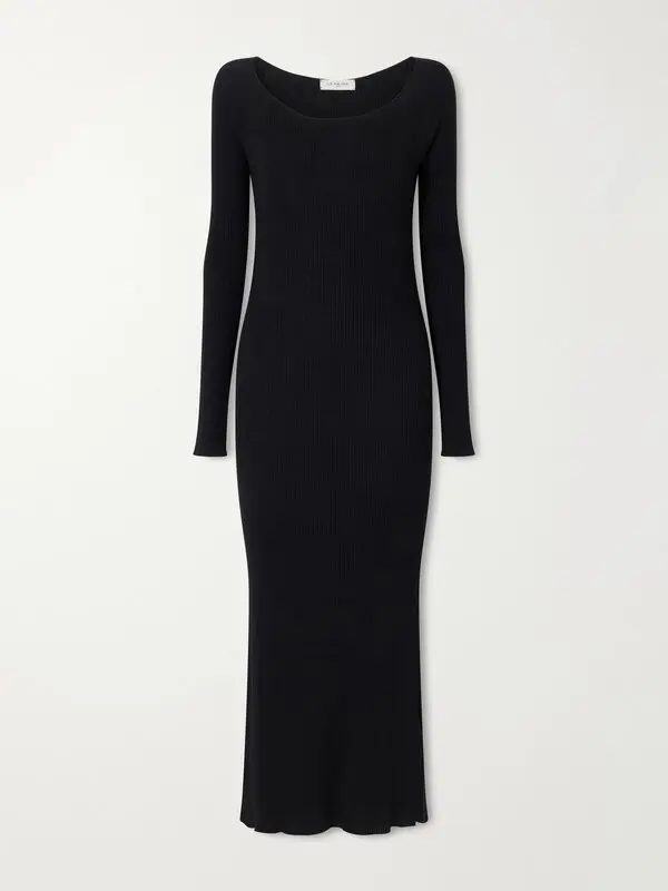 Le Kasha Ternil Ribbed Cashmere Maxi Dress