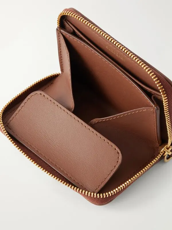 Burberry Checked Leather-trimmed Wallet