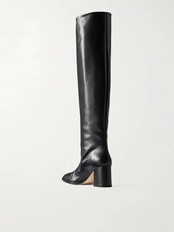 AeydĒ Almut Patent Leather Knee Boots