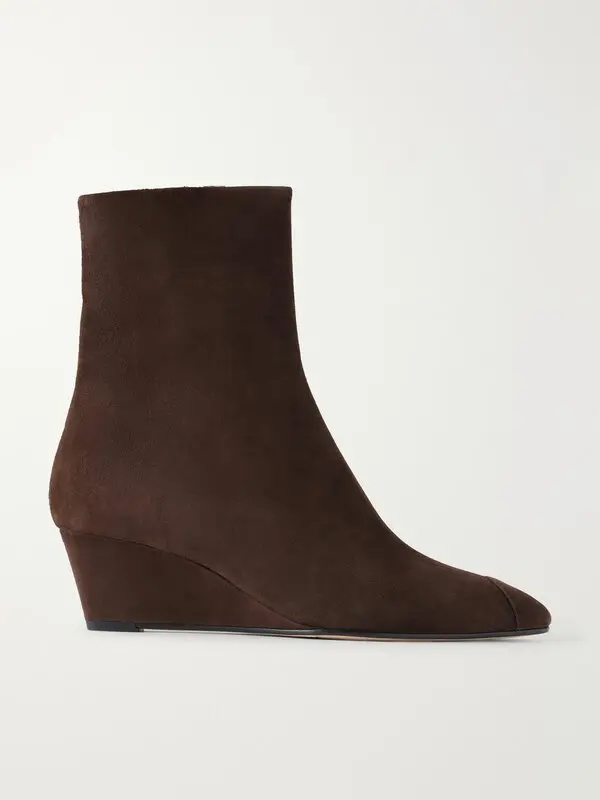 AeydĒ Mia Cap 55 Suede Ankle Boots - Brown
