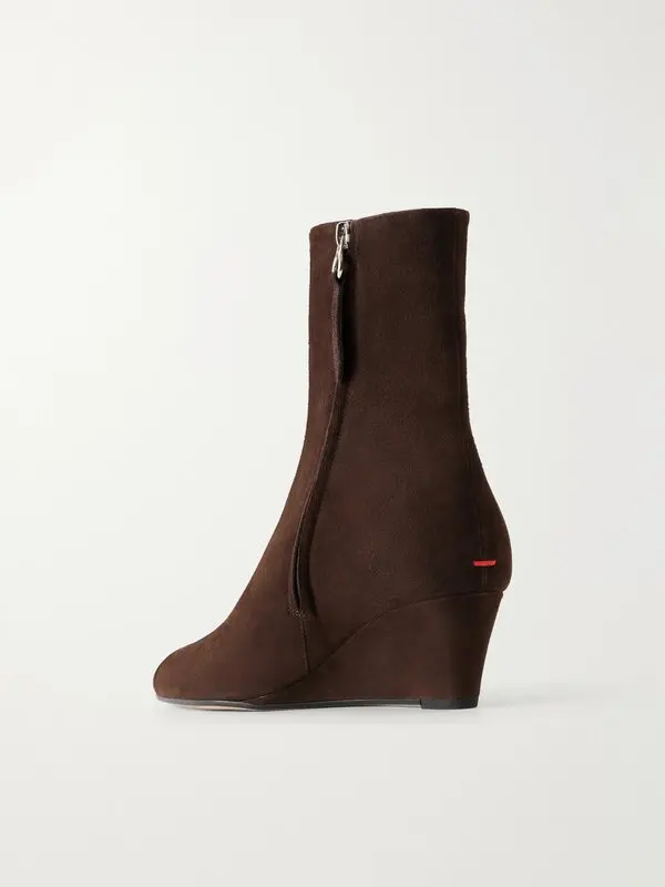 AeydĒ Mia Cap 55 Suede Ankle Boots - Brown