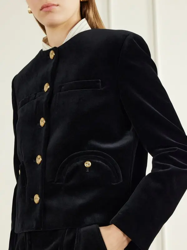 BLAZÉ MILANO Cotton-velvet Jacket