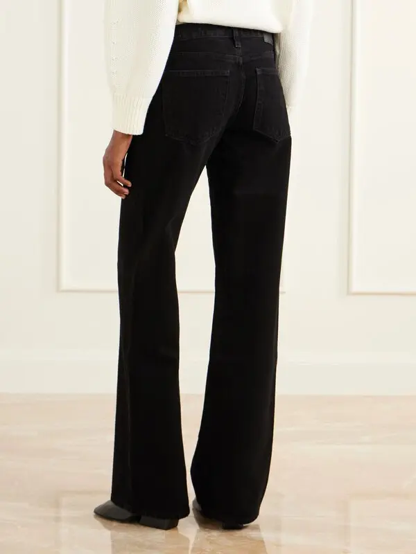 FRAME The Gray Low-rise Wide-leg Jeans