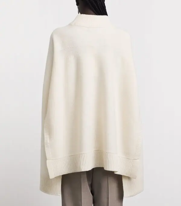 Source Unknown Wool Cape Noa Sweater - Ivory