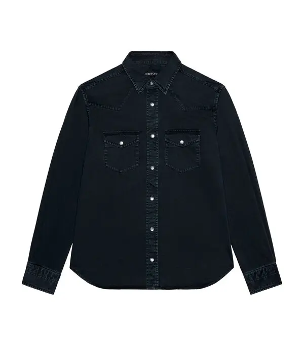 TOM FORD Denim Western Shirt