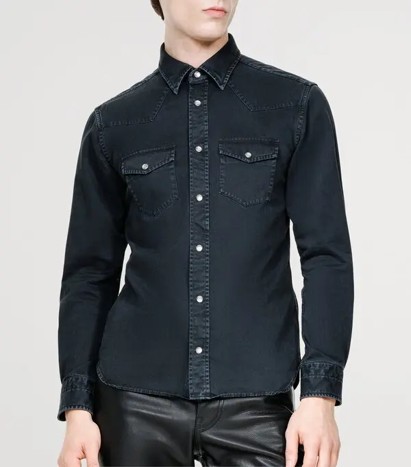 TOM FORD Denim Western Shirt