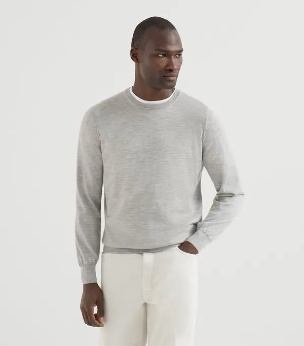 Brunello Cucinelli Cashmere-silk Crew-neck Sweater