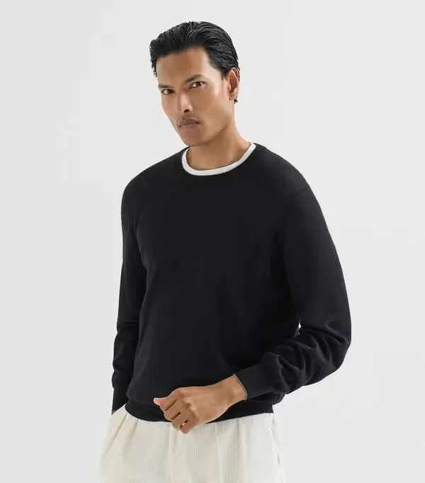 Brunello Cucinelli Cashmere-silk Crew-neck Sweater