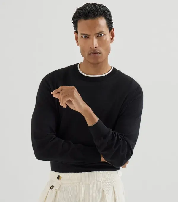 Brunello Cucinelli Cashmere-silk Crew-neck Sweater