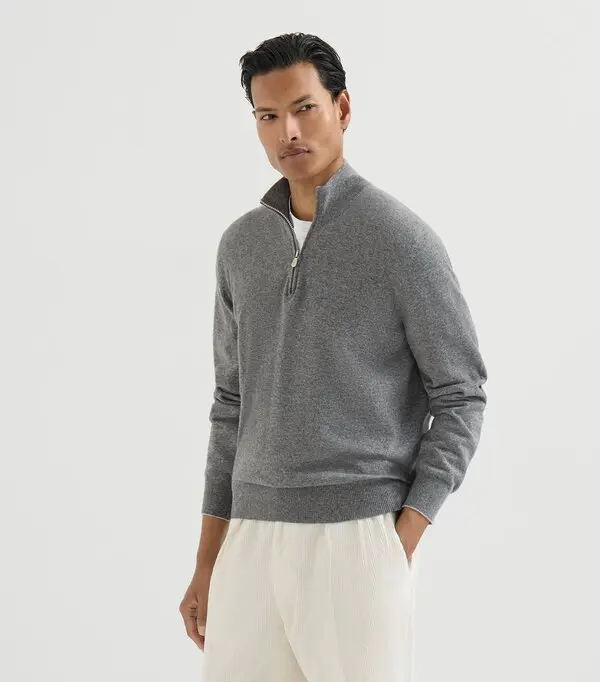 Brunello Cucinelli Cashmere Quarter-zip Sweater