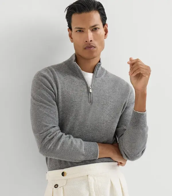 Brunello Cucinelli Cashmere Quarter-zip Sweater
