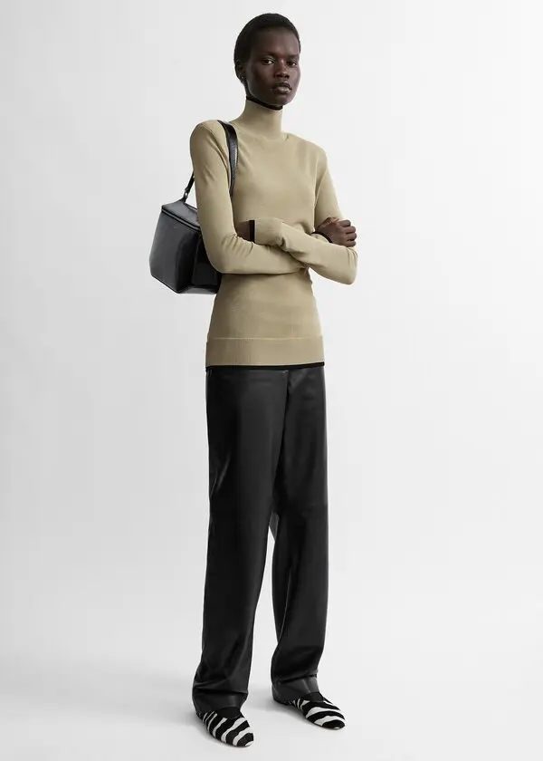 TOTEME Ribbed High Neck Top