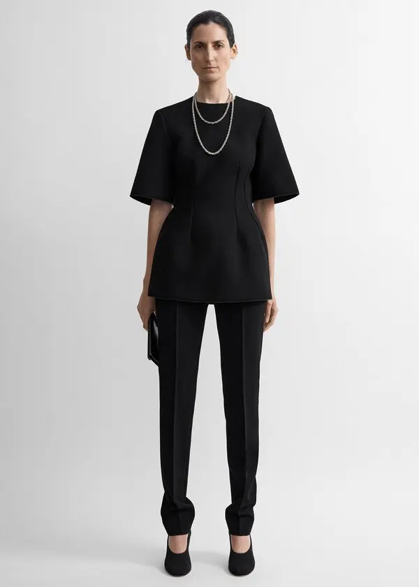 TOTEME Scuba Crepe Sculptural Top