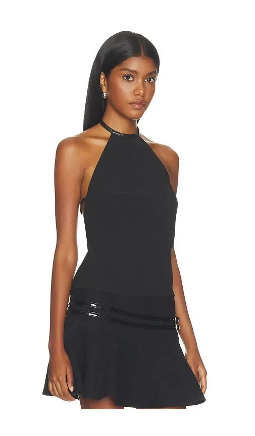 MIMCHIK Triple Belt Halter Top In . Also