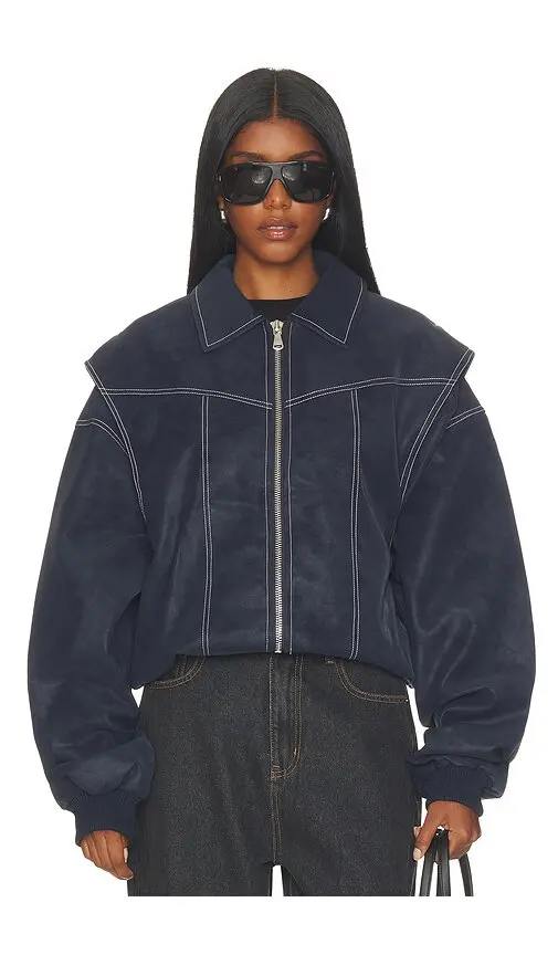Lioness Vista Bomber Jacket In . Also - Navy