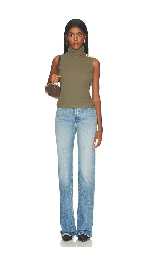 L'Agence Ceci Slvless Turtle Neck In . Also