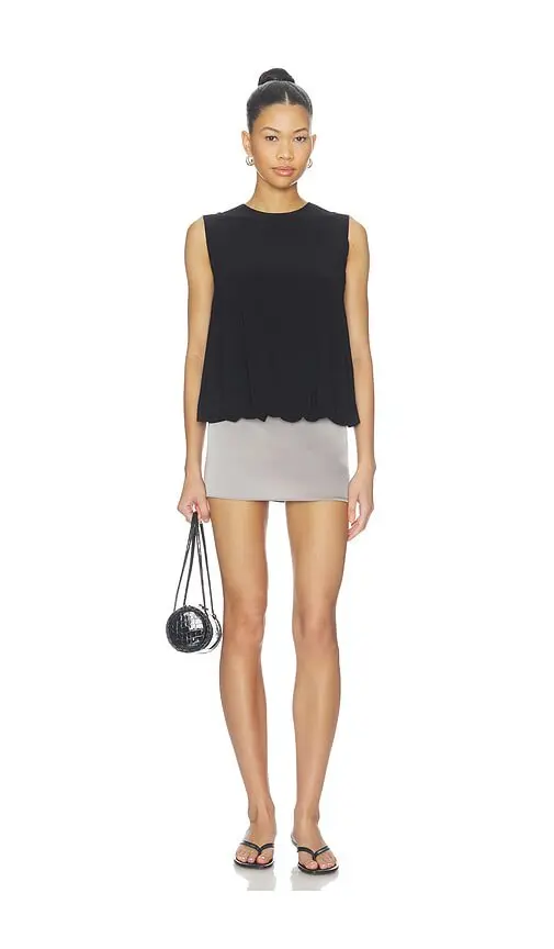Norma Kamali Babydoll Top In . Also