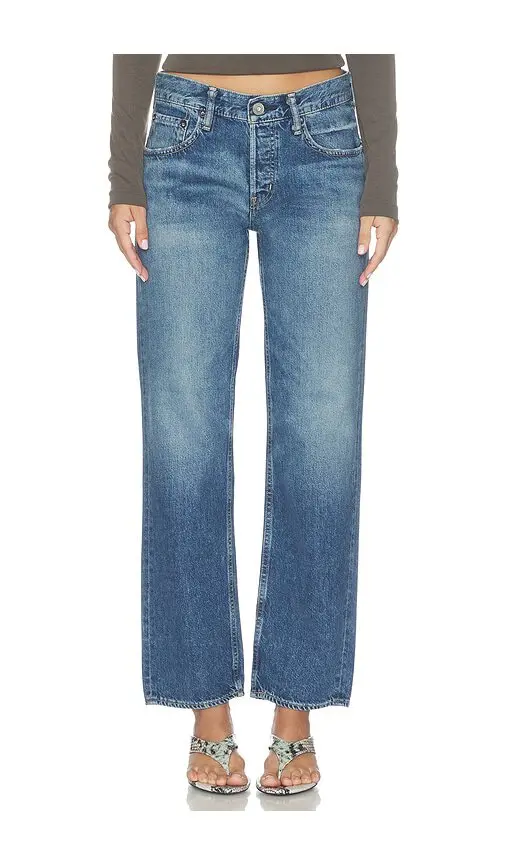 Moussy Vintage Wheeling Straight Low Jeans In . Also