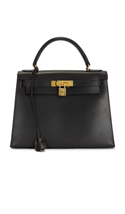 FWRD RENEW Hermes 1976 Box Kelly 28 Handbag