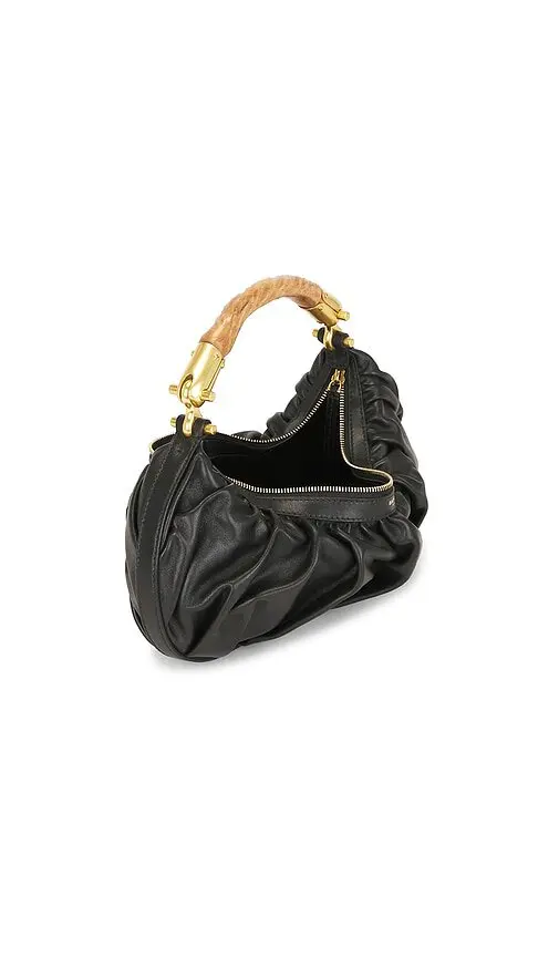 Balmain Medium Ebene Calfskin Hobo