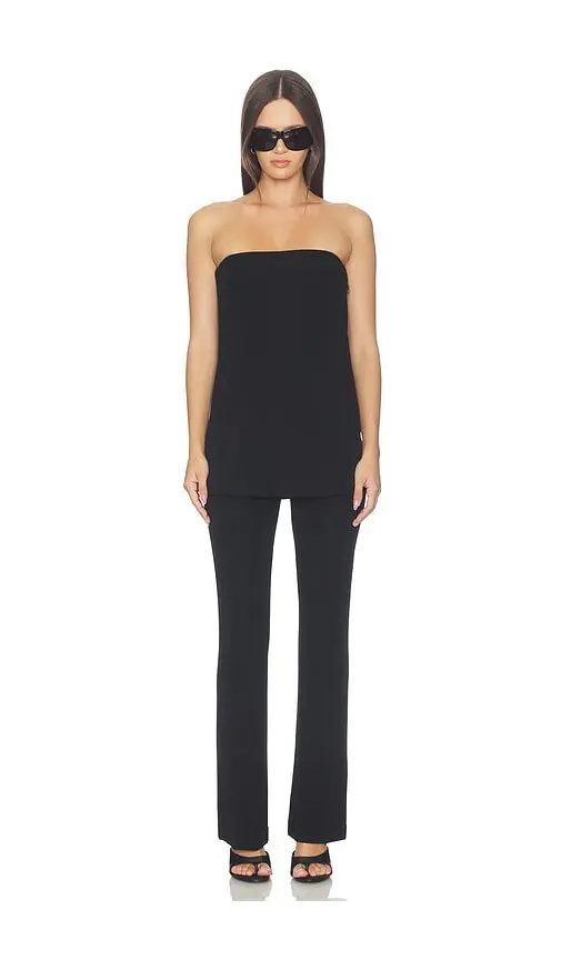 Alexander Wang Pre-styles Corset With Pant Jumpsuit - Black