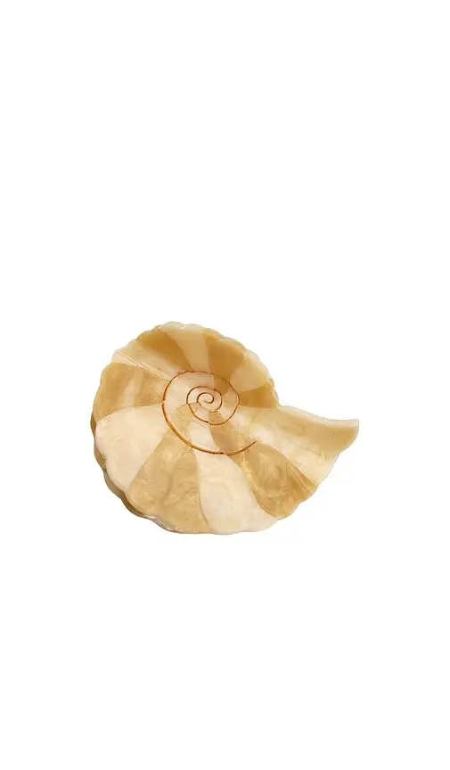 SOLAR ECLIPSE Hand-painted Spiral Shell Claw Hair Clip - Beauty: Multi