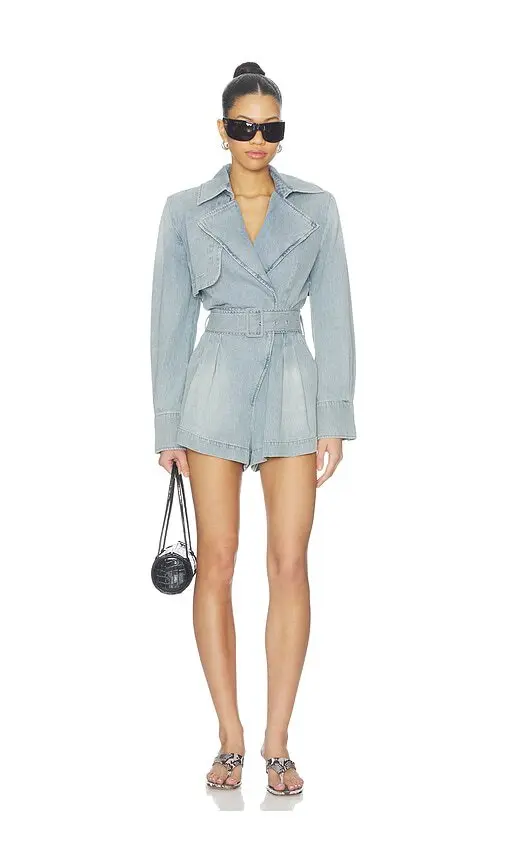 AFRM Feyra Trench Romper