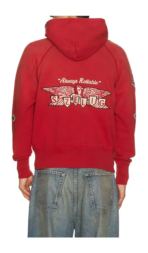 SAMUEL ZELIG Service Hoodie - Red