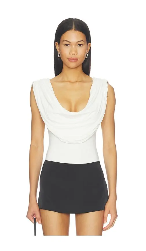 ALL THE WAYS X Blake Evin Rian Drape Bodysuit