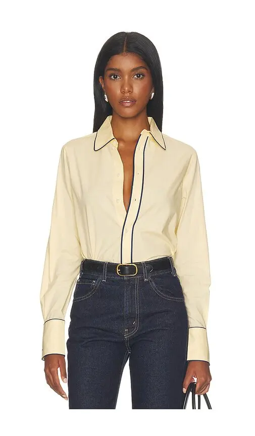 Polo Ralph Lauren Long Sleeve Collared Shirt In . Also - Yellow