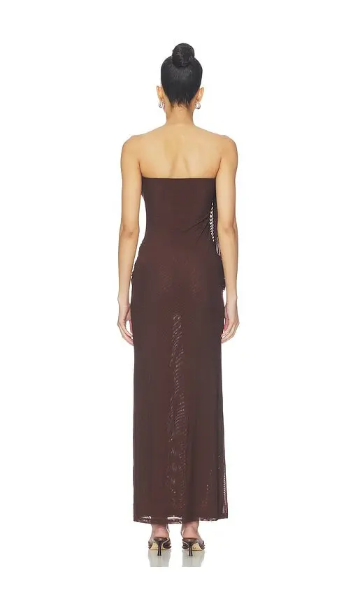 Superdown Mavro Strapless Maxi Dress In . Also