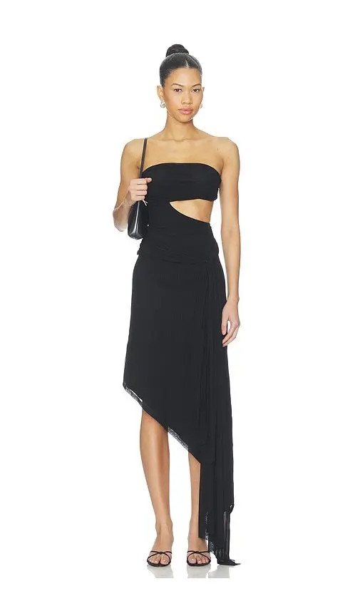 Superdown Janae Strapless Midi Dress In . Also