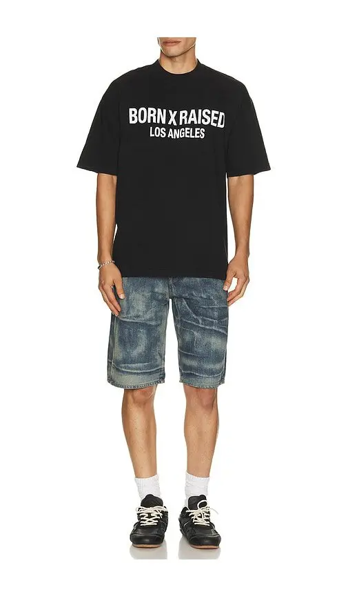 BORN X RAISED Headline Tee In . Also