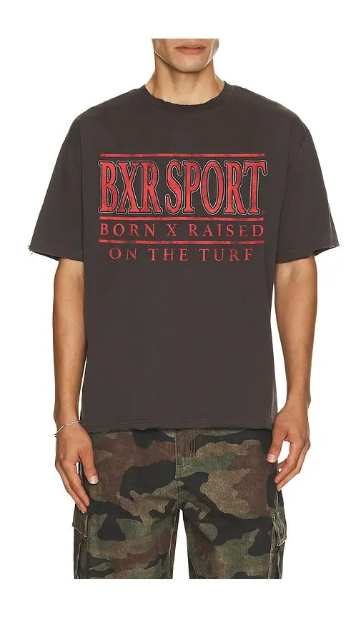 BORN X RAISED University Tee In . Also