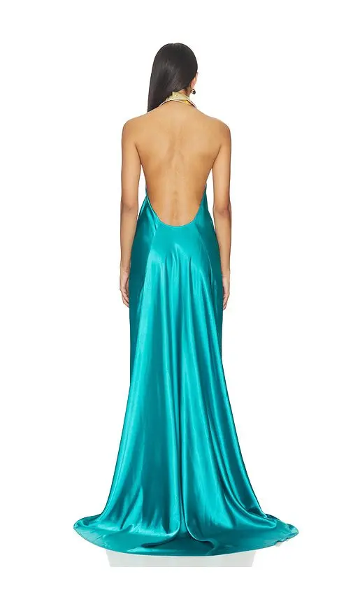 BRONX BANCO Amara Backless Gown In . Also