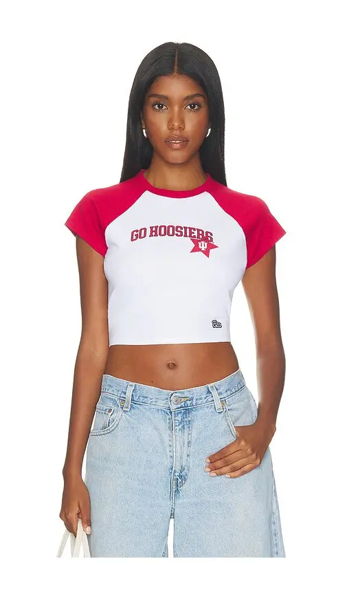 HYPE AND VICE Indiana University Homerun Tee In . Also - Red