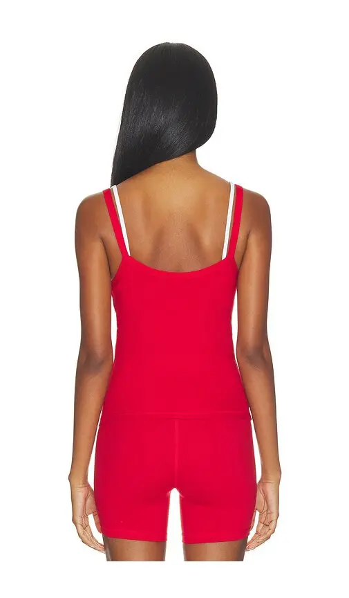 FORM Layered Cami Top In Cherry, Navy, & White In . Also