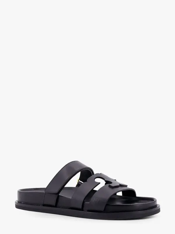 Tory Burch Ines Leather Sandals - Black