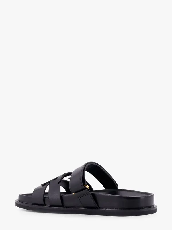 Tory Burch Ines Leather Sandals - Black