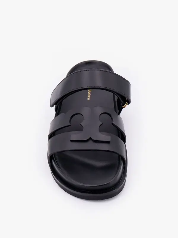 Tory Burch Ines Leather Sandals - Black
