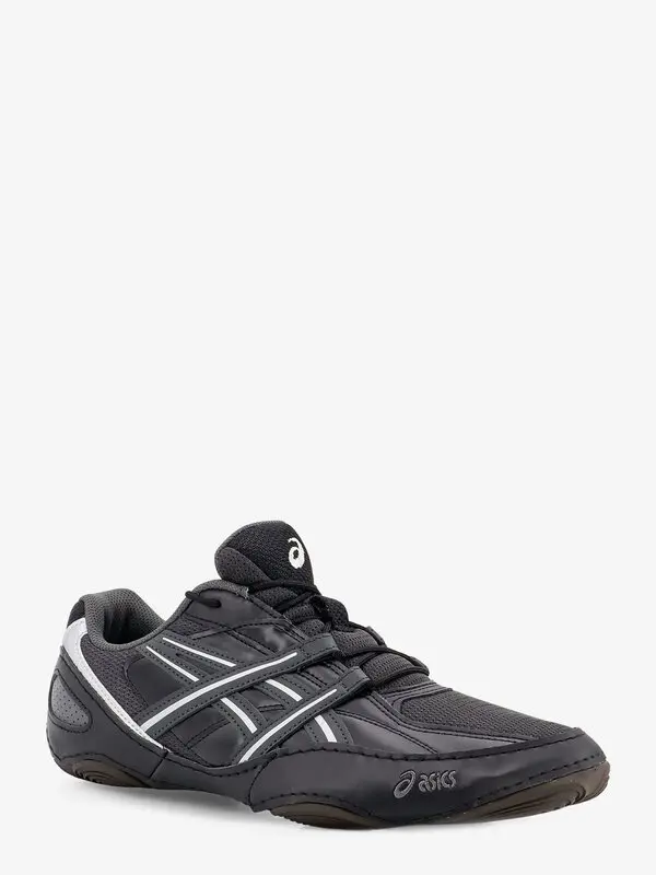 Asics Hypersync Mesh And Leather Sneakers With Embroidered Logo