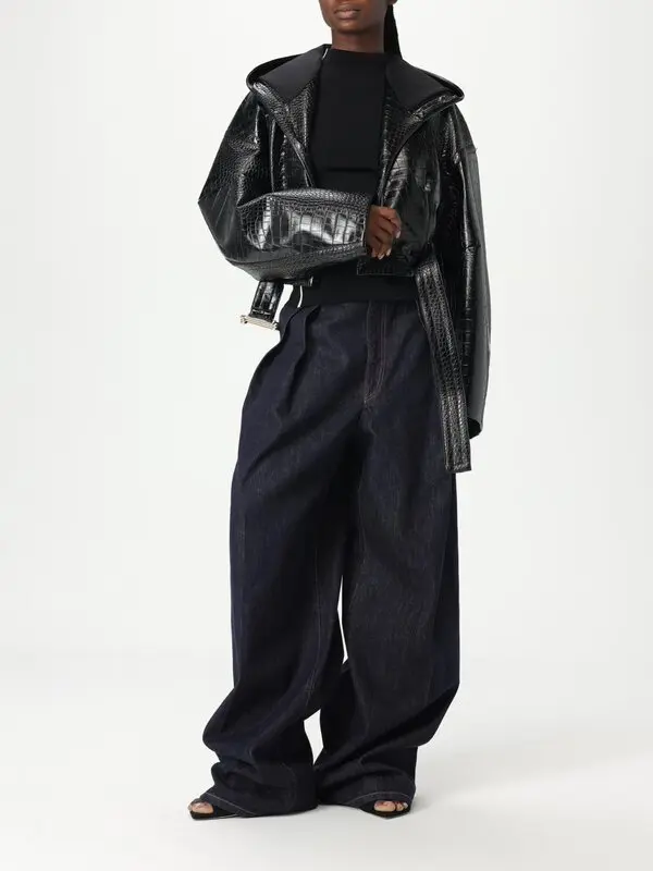 Sportmax Fitted High Neck Jumper With Contrast Stitching