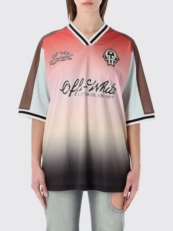 Off-White Polyester Logo T-shirt